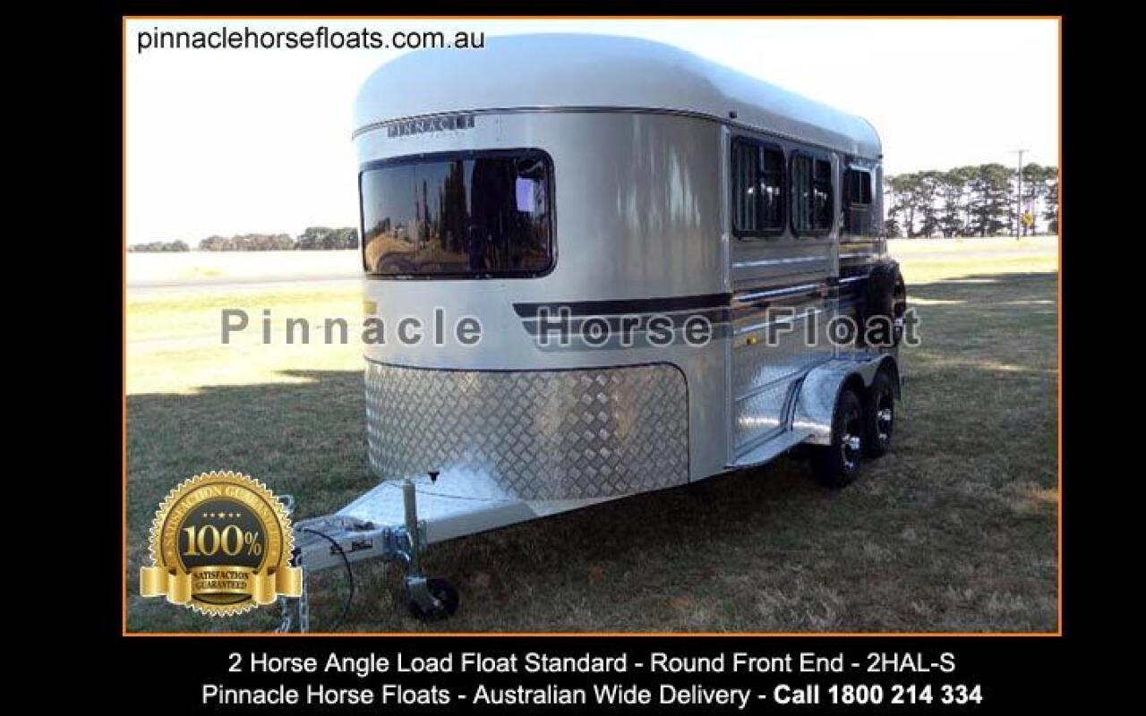2025 Pinnacle Horse Floats 2 Horse Angle Load Float Standard 2hal-sfor ...